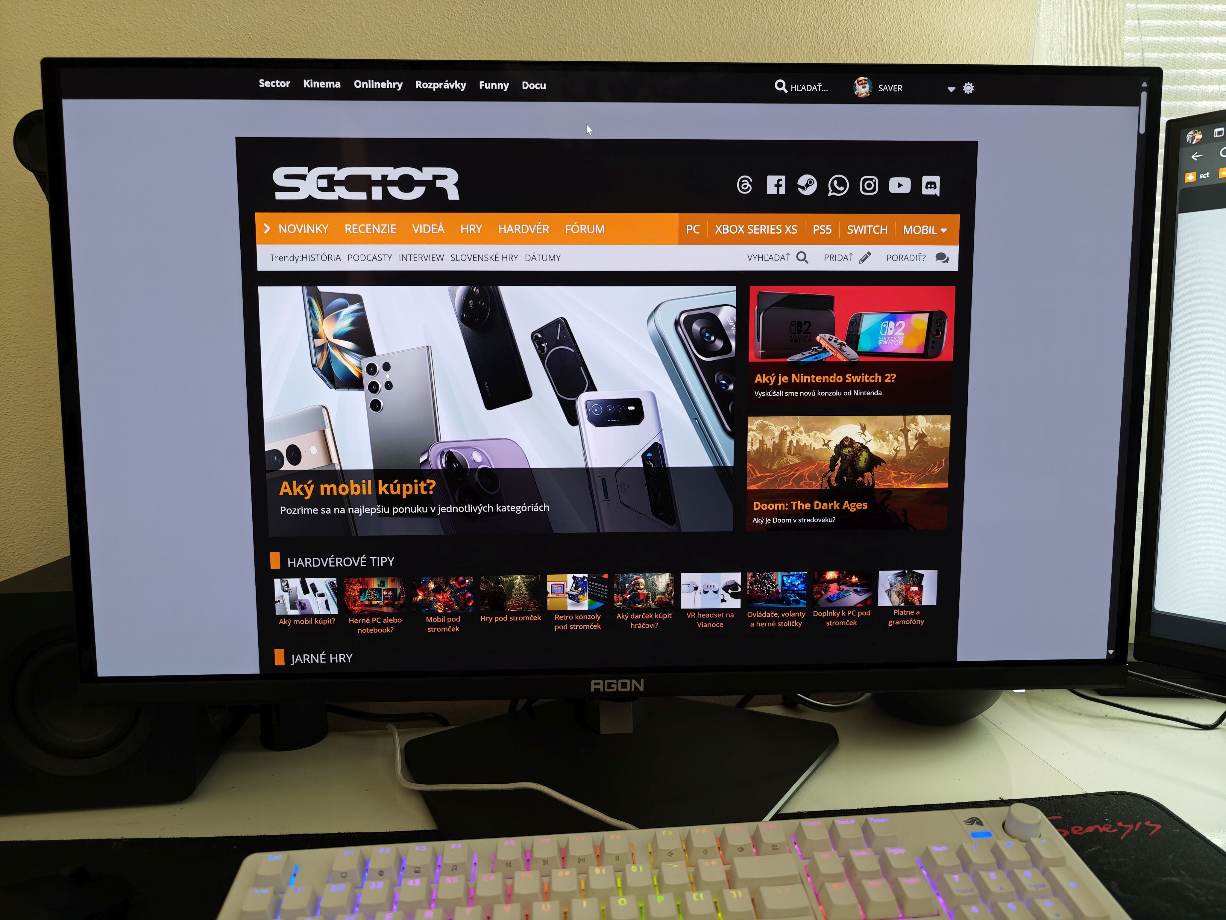 AOC Agon Pro AG326UD - 4K OLED monitor - hardvérový test / recenzia ...